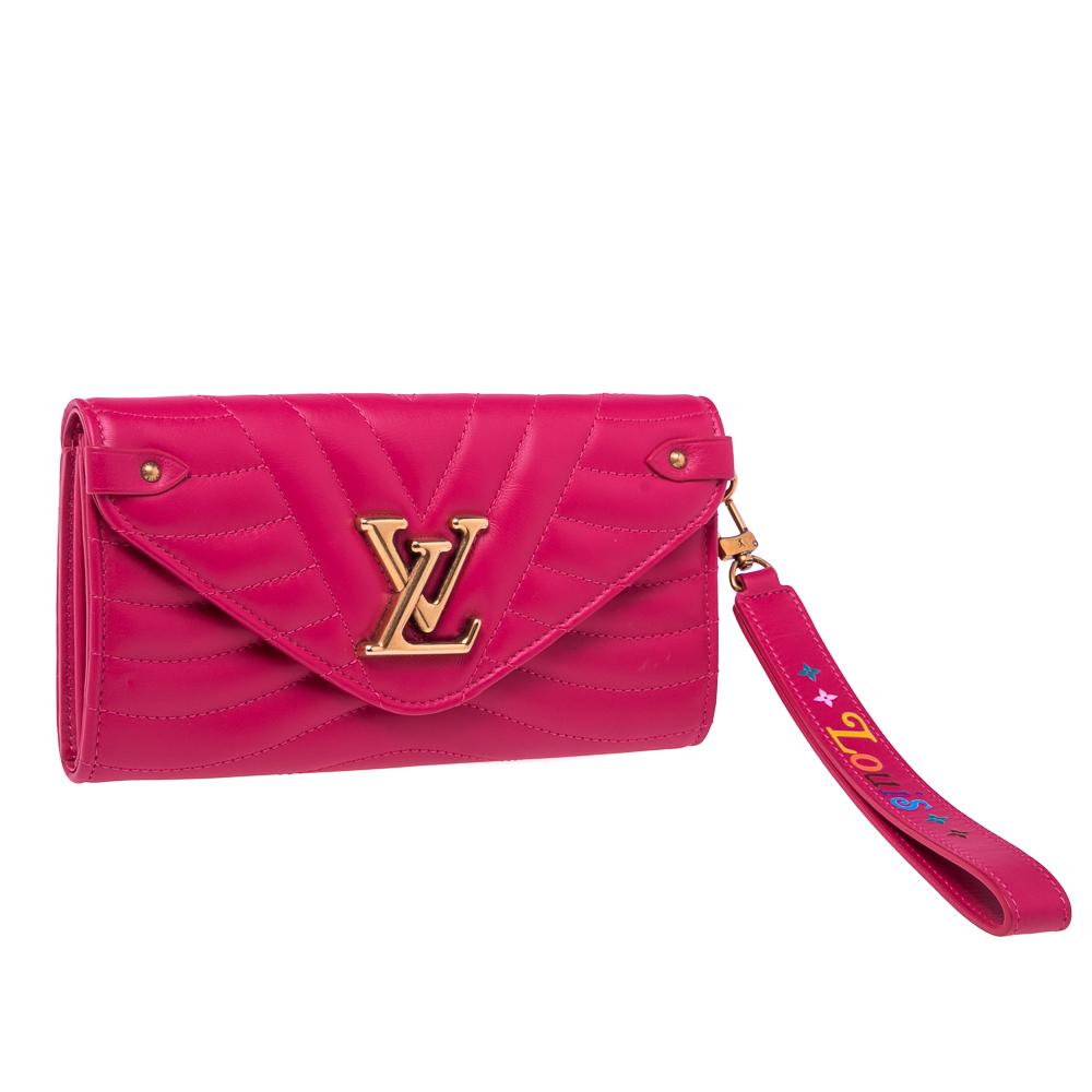 Louis Vuitton Fuchsia Leather New Wave Long Wallet For Sale at 1stDibs ...
