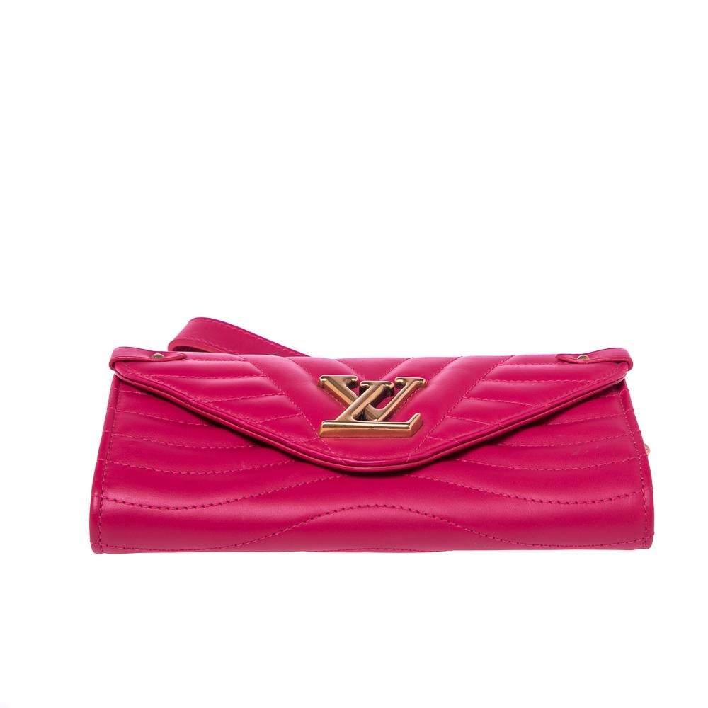 Louis Vuitton Fuchsia Leather New Wave Long Wallet For Sale at 1stDibs ...