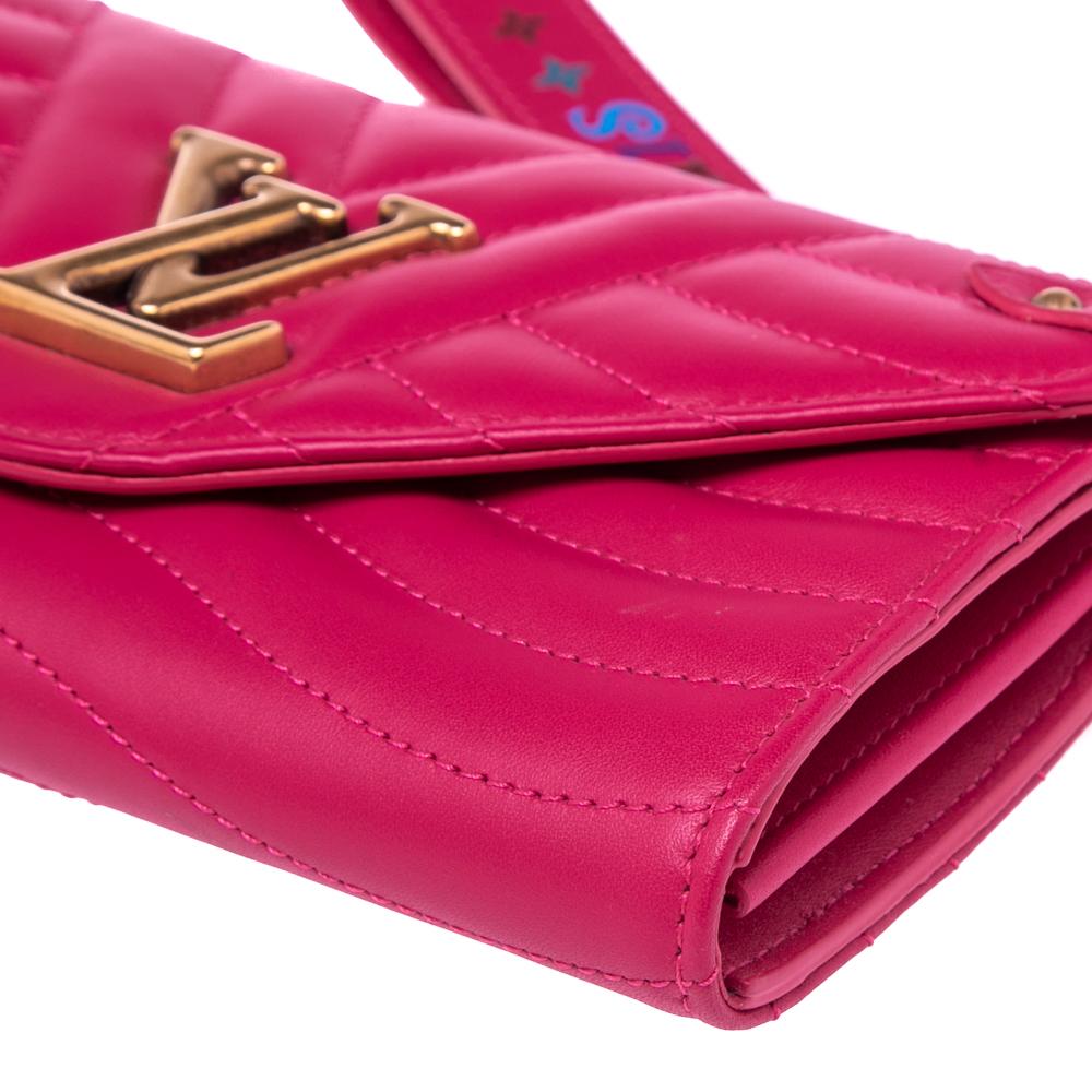 Louis Vuitton Fuchsia Leather New Wave Long Wallet For Sale at 1stDibs ...