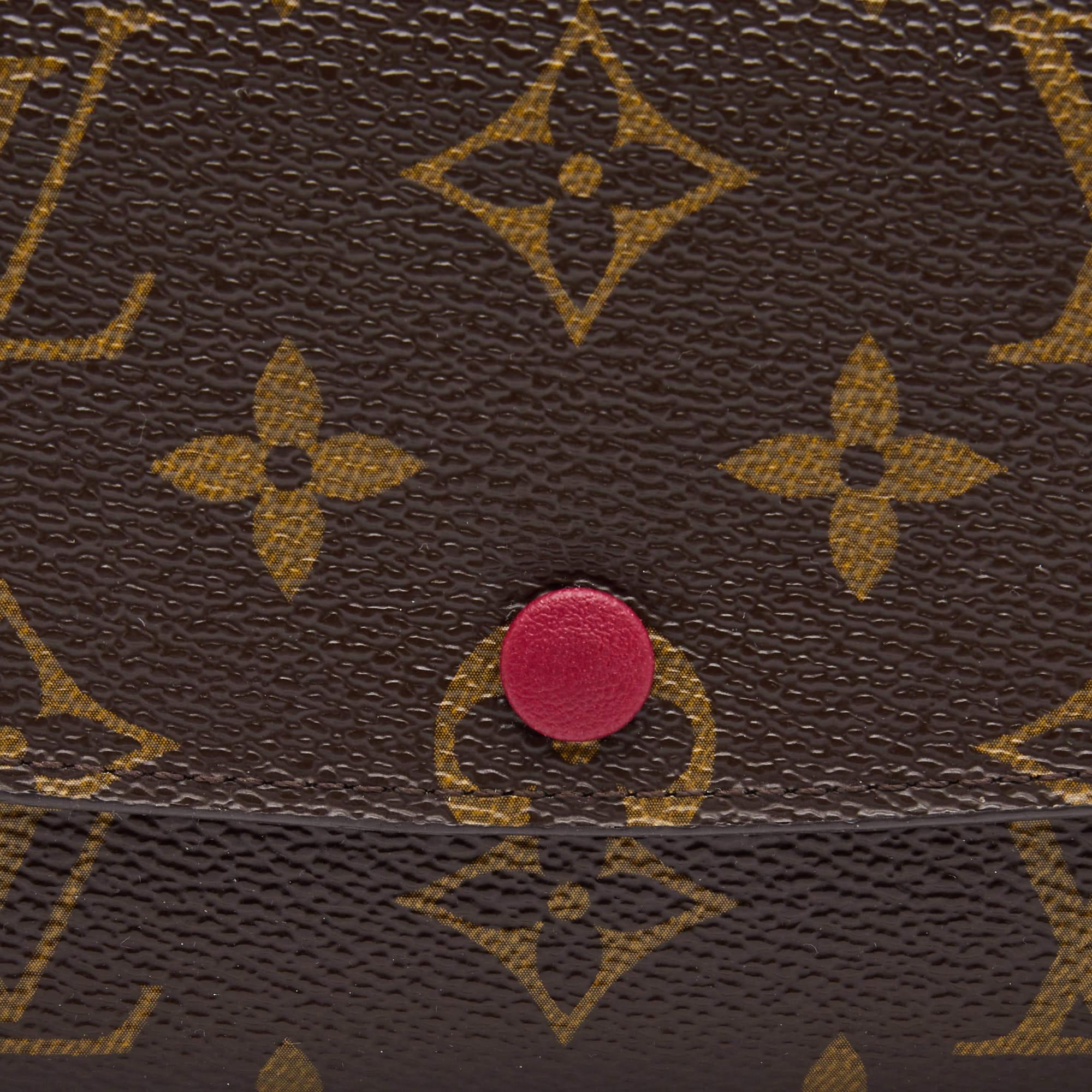 Louis Vuitton Fuchsia Monogram Canvas Emilie Wallet For Sale at 1stDibs