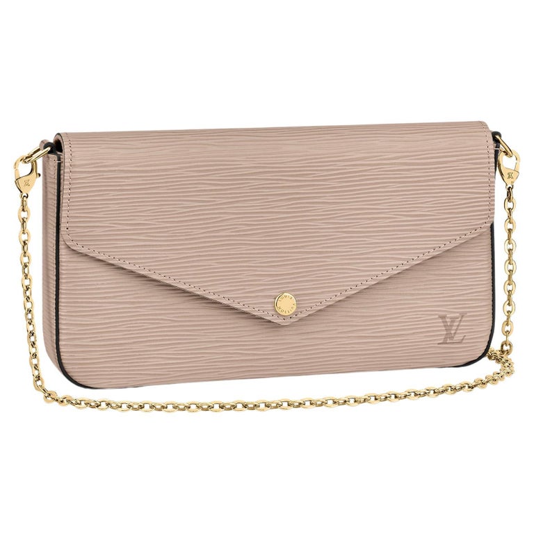 Louis Vuitton Galet Grey Epi Grained Cowhide Leather Félicie Pochette ...