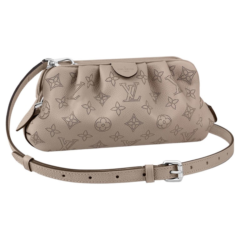 Louis Vuitton Galet Grey Mahina Perforated Calf Leather Scala Mini ...