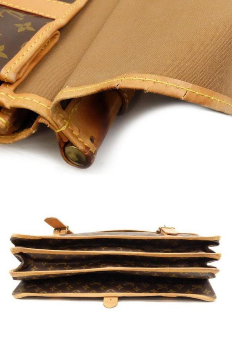 Louis Vuitton Garment Cover Sac Chasse Hunting 225348 Brown Coated ...