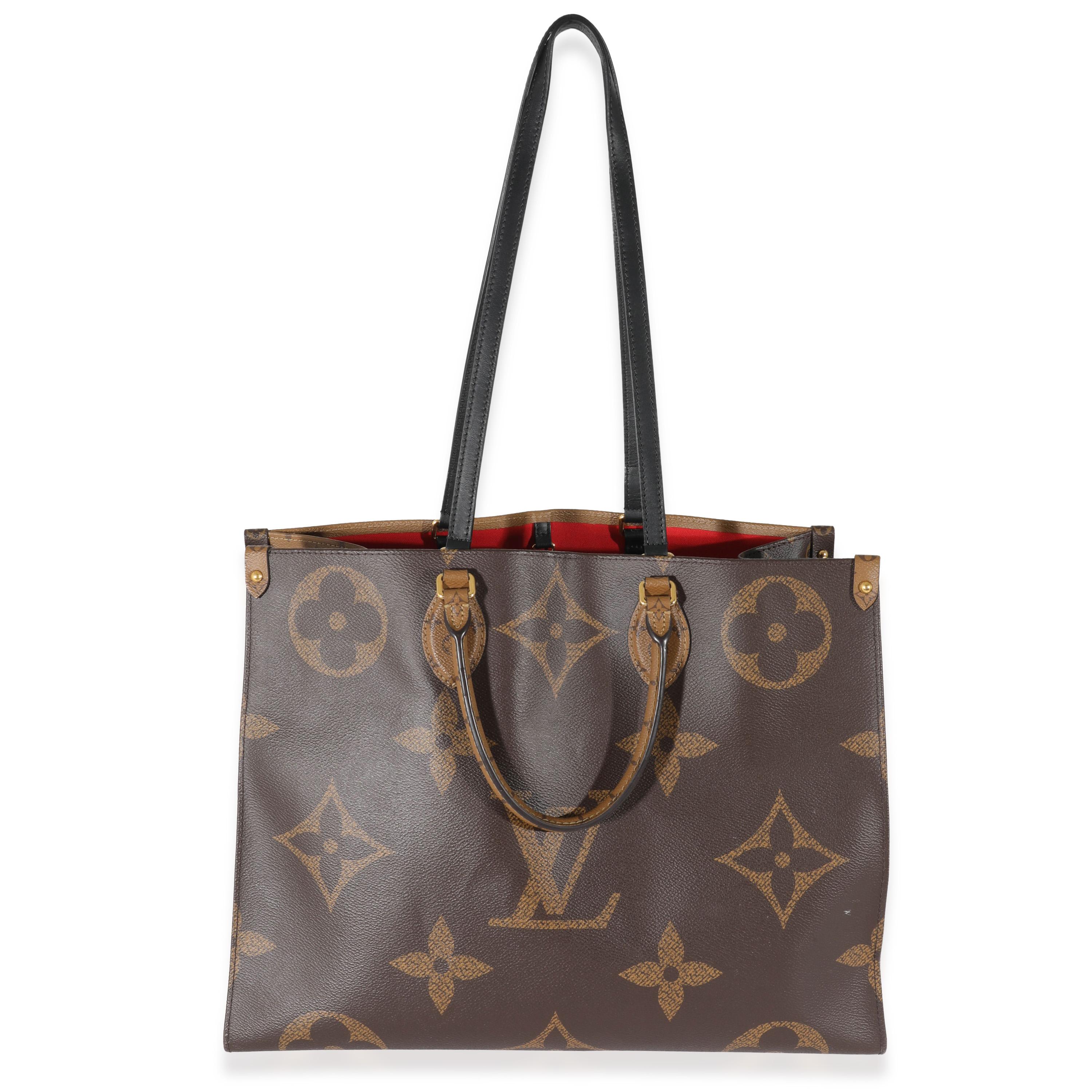 Louis Vuitton Giant Monogram Reverse Canvas Onthego GM For Sale at 1stDibs