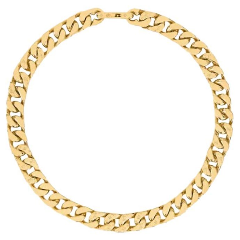 Louis Vuitton Gold LV Chain Links Necklace For Sale at 1stDibs