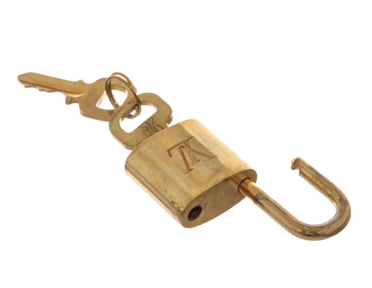 Louis Vuitton Gold-tone Lock and Key Set 10 at 1stDibs