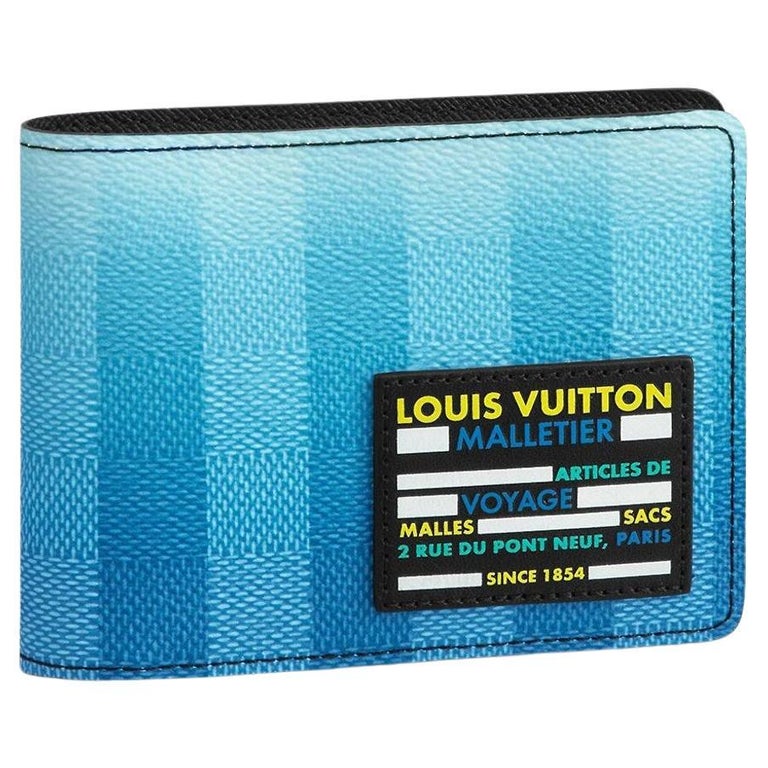 Louis Vuitton Gradient Blue Damier Stripes Coated Canvas Multiple ...