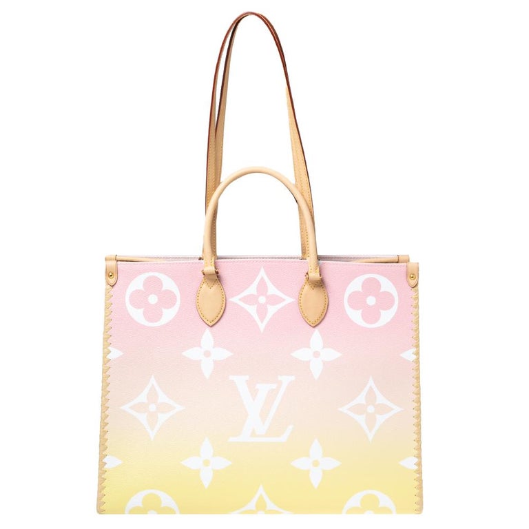 Louis Vuitton Gradient Pastel Monogram Giant Coated Canvas And Raffia ...