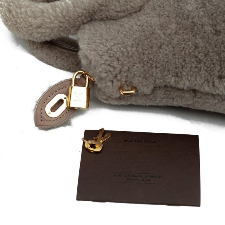 LOUIS VUITTON Gray Lockit Bag at 1stDibs