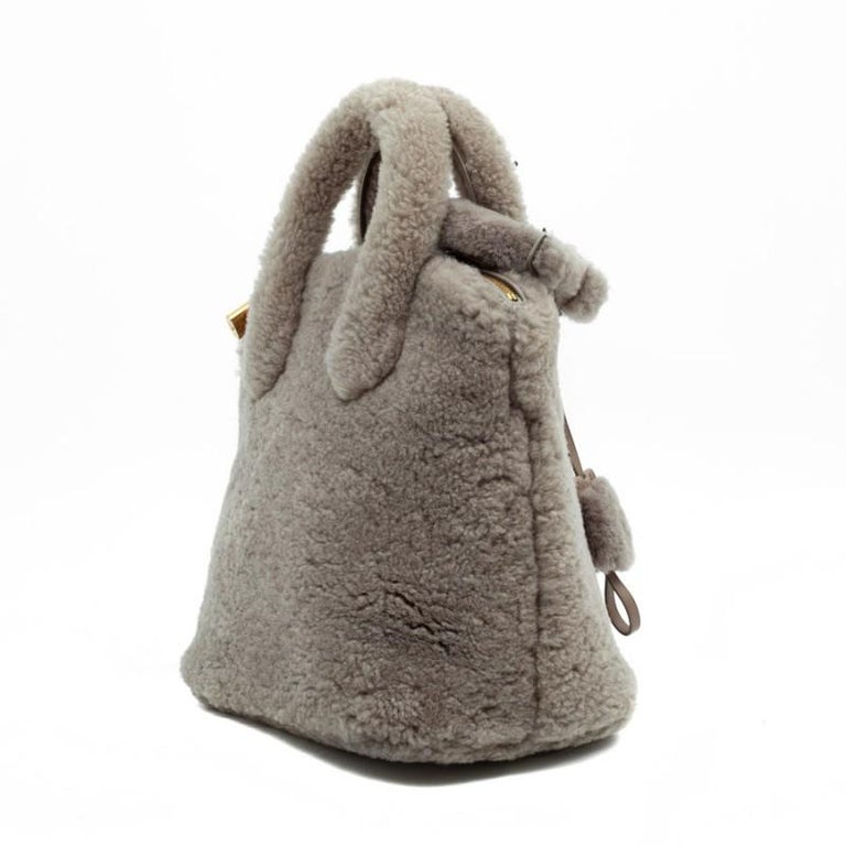 LOUIS VUITTON Gray Lockit Bag at 1stDibs