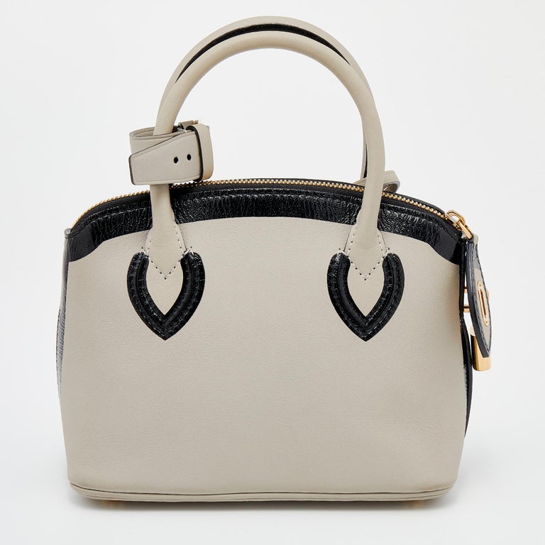 Louis Vuitton Gris Cuir Obsession Lockit BB Bag For Sale at 1stDibs