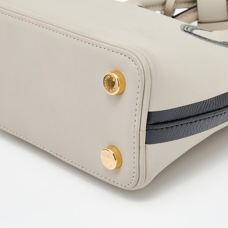 Louis Vuitton Gris Cuir Obsession Lockit BB Bag For Sale at 1stDibs