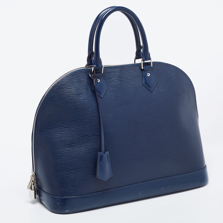 Louis Vuitton Indigo Epi Leather Alma GM Bag For Sale at 1stDibs