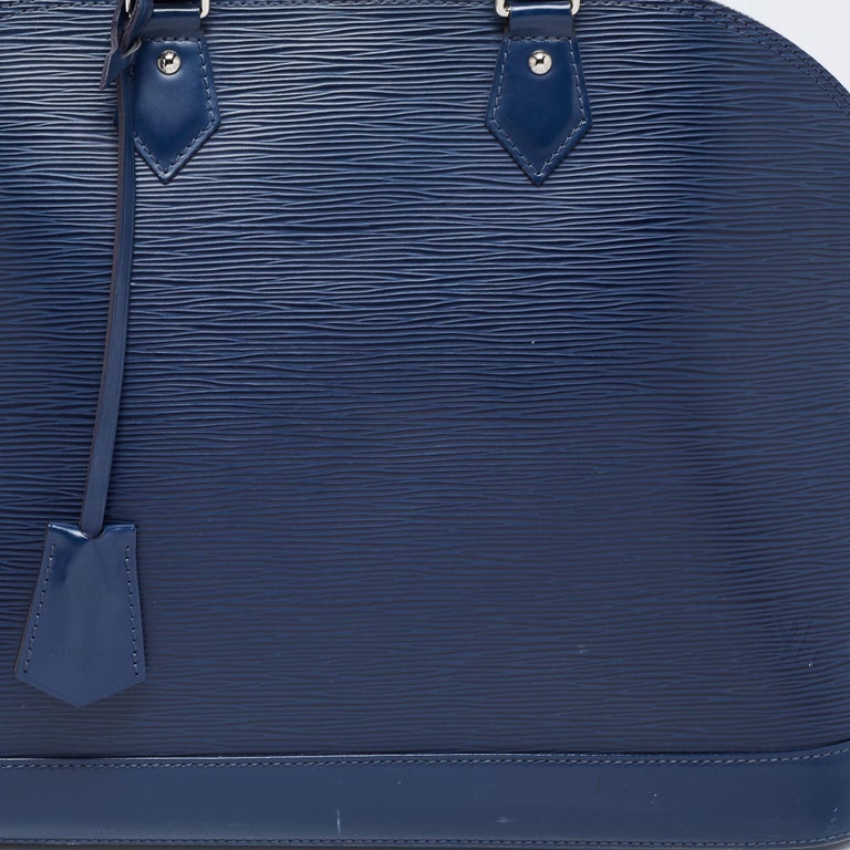 Louis Vuitton Indigo Epi Leather Alma GM Bag For Sale at 1stDibs