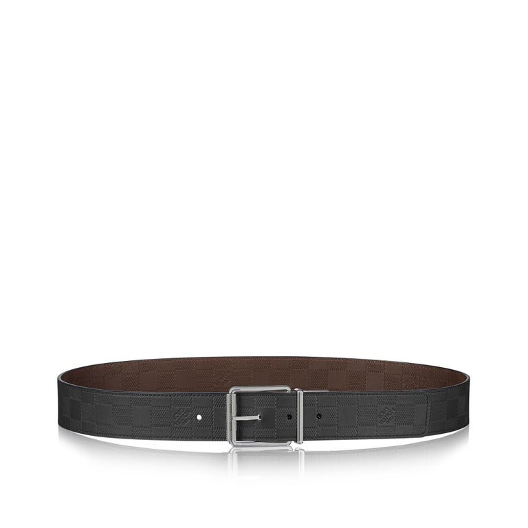 Louis Vuitton Infini Leather Damier Print 40mm Reversible Belt For Sale ...