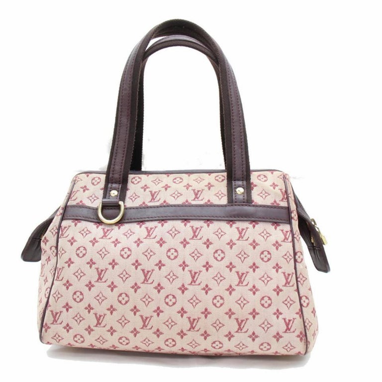 Louis Vuitton Josephine Bordeaux Monogram Mini Lin Boston 867980 ...