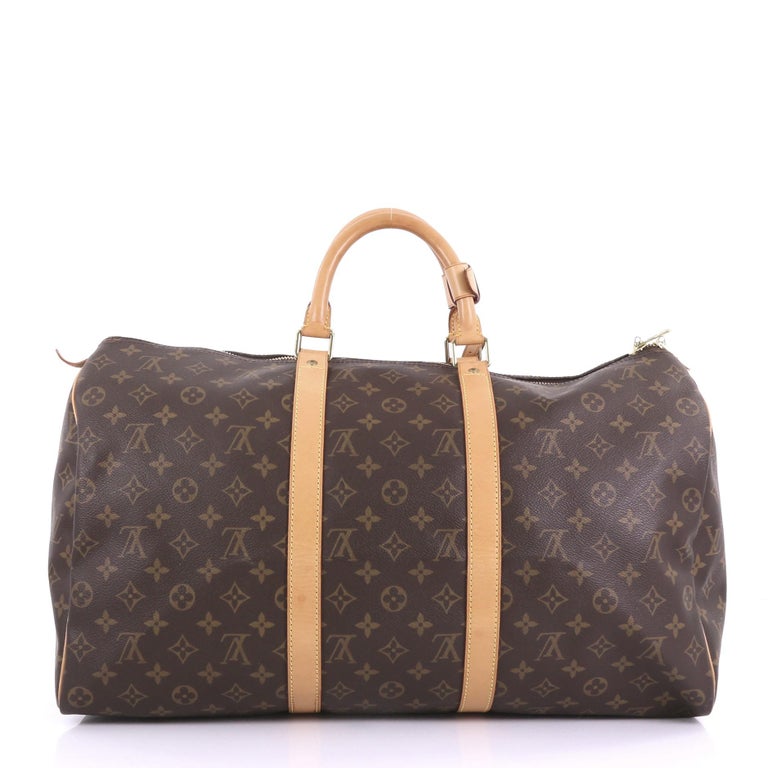 Louis Vuitton Keepall Bag Monogram Canvas 50 at 1stDibs