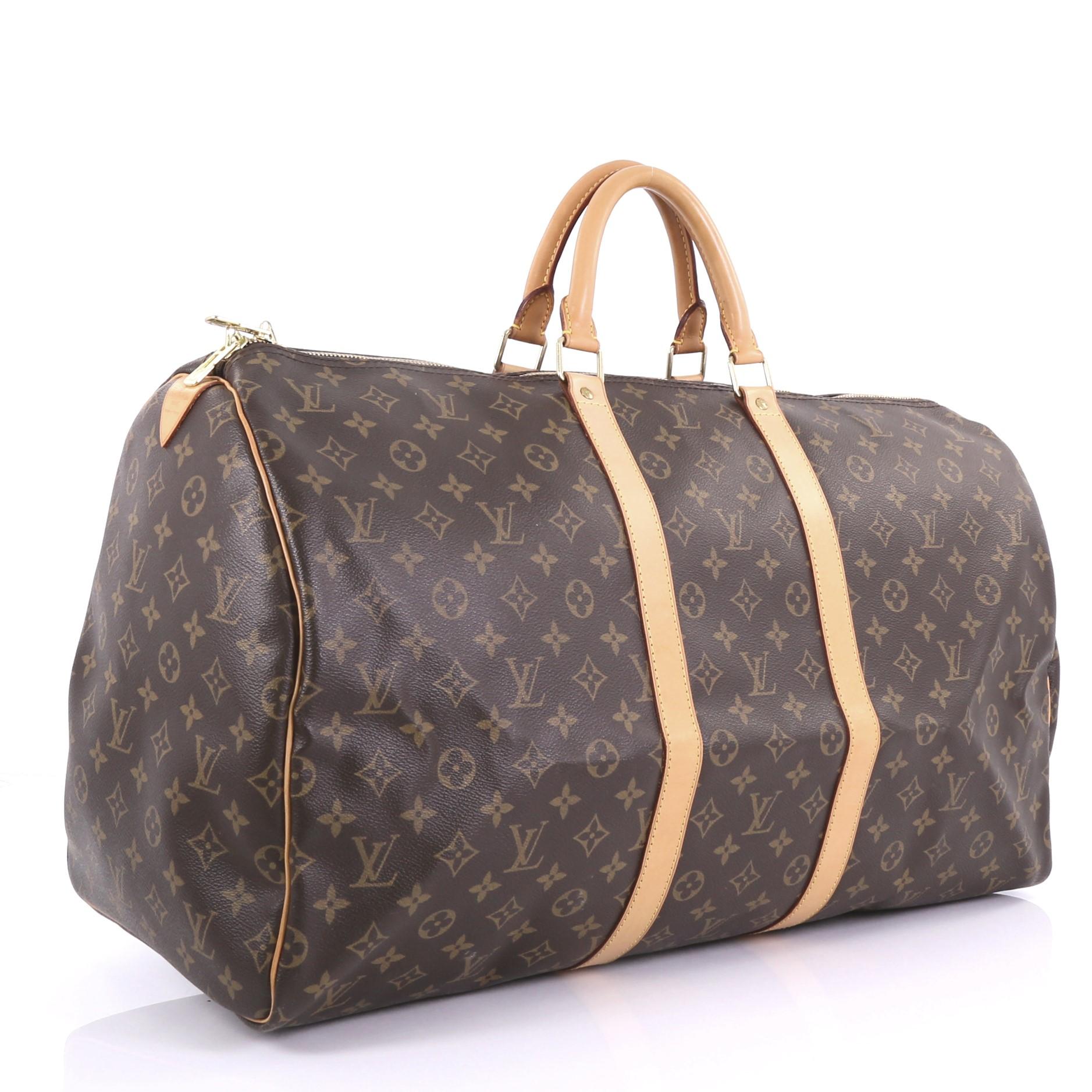 Louis Vuitton Keepall Bag Monogram Canvas 55 at 1stDibs
