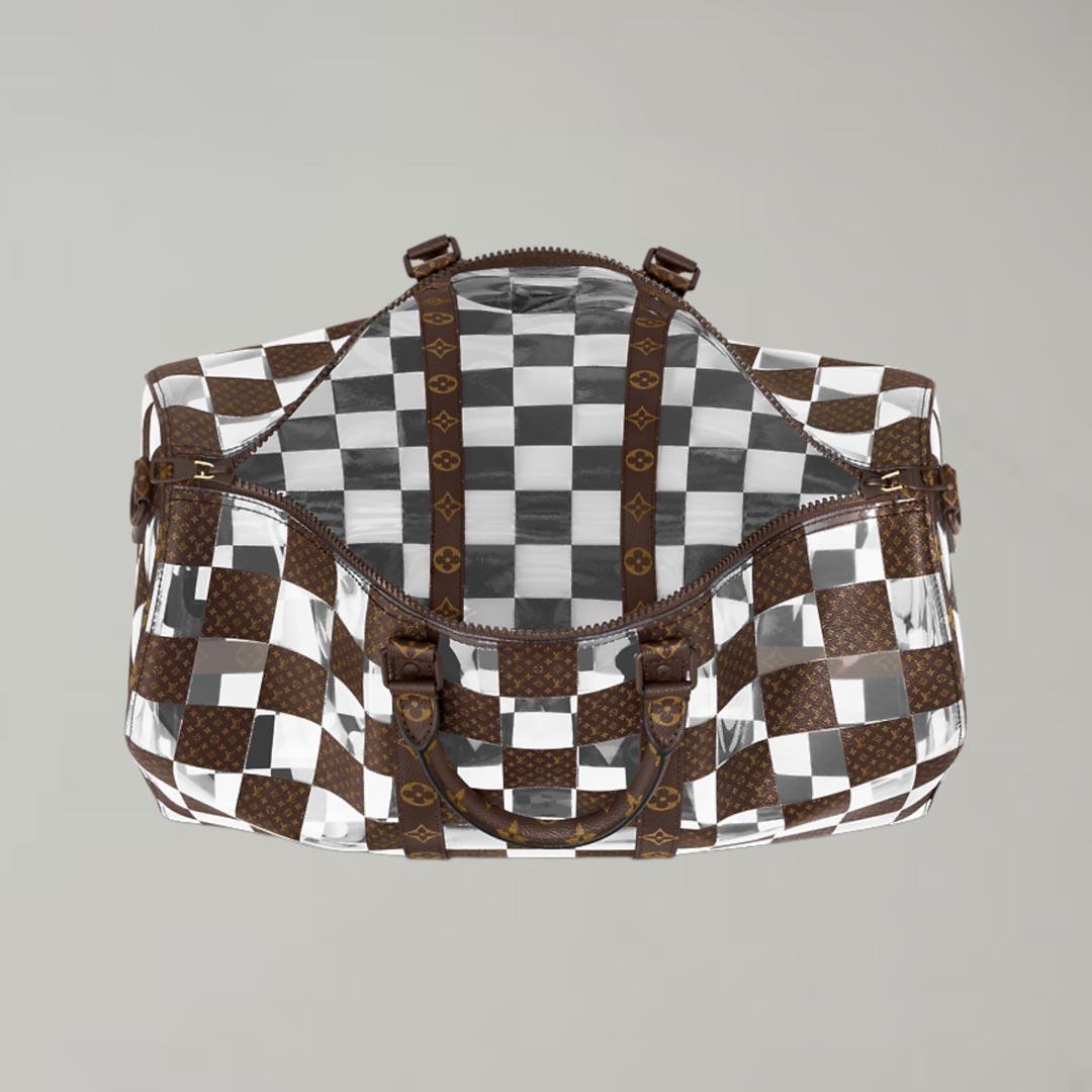 Louis Vuitton Keepall Bandoulière 50 Bag Monogram Chess coated canvas ...