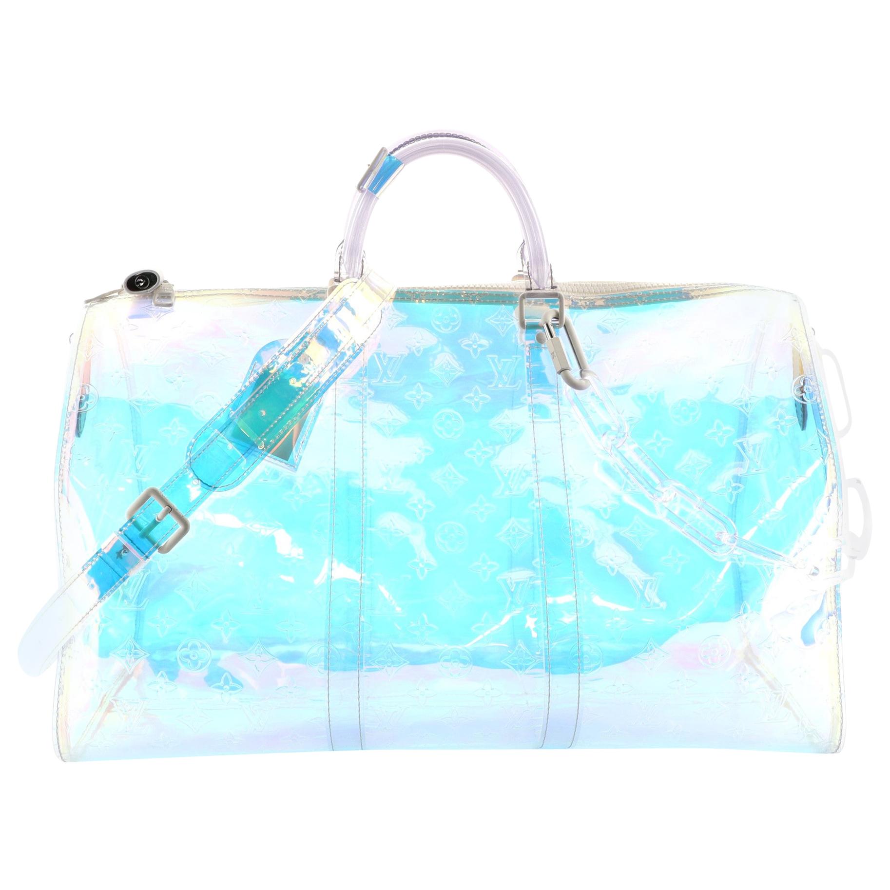 Louis Vuitton Keepall Bandouliere Bag Limited Edition Monogram Prism ...