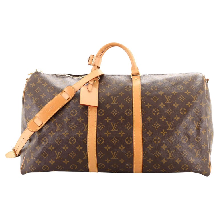 Louis Vuitton Keepall Bandouliere Bag Monogram Canvas 55 at 1stDibs