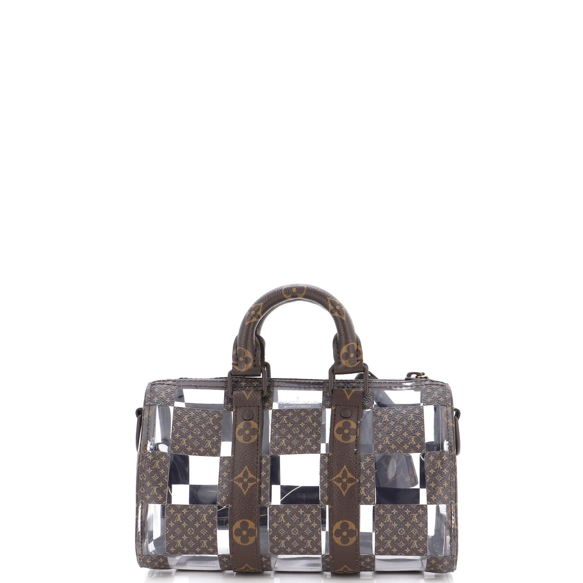 Louis Vuitton Keepall Bandouliere Bag Monogram Chess Coated Canvas and ...