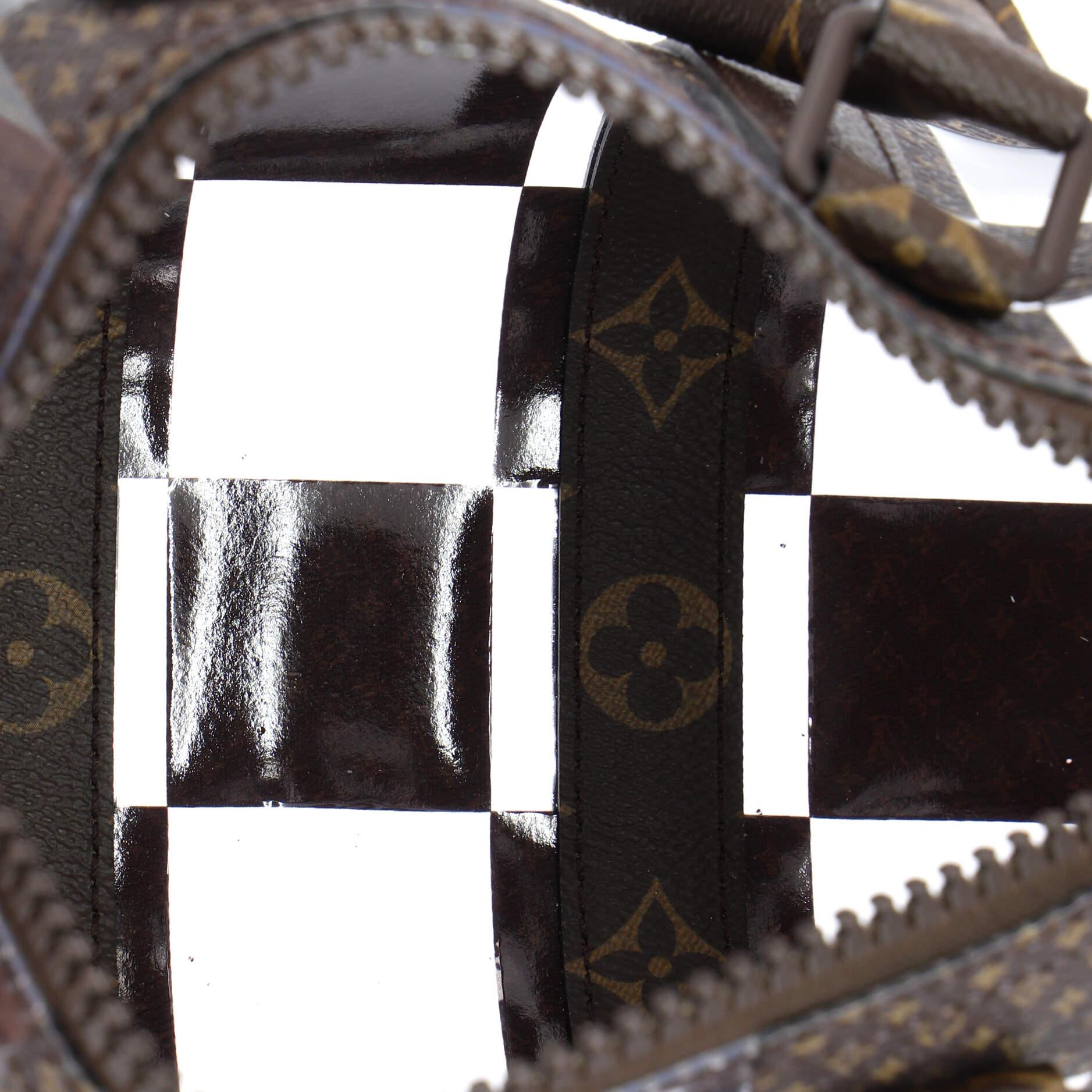 Louis Vuitton Keepall Bandouliere Bag Monogram Chess Coated Canvas and ...