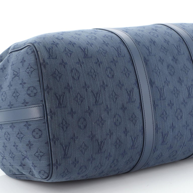 Louis Vuitton Keepall Bandouliere Bag Monogram Denim 50 at 1stDibs