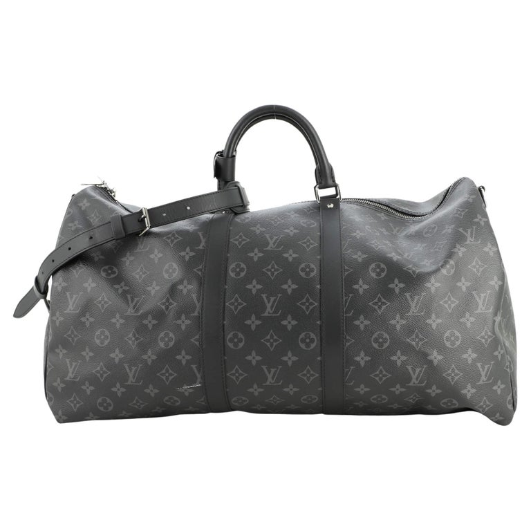 Louis Vuitton Keepall Bandouliere Bag Monogram Eclipse Canvas 55 For ...
