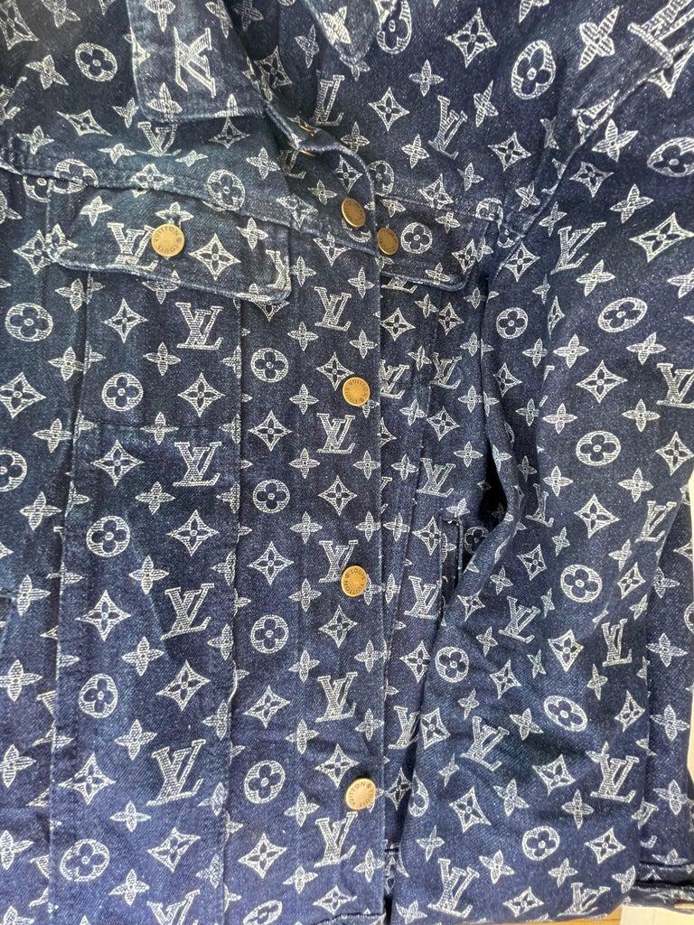 Louis Vuitton Kim Jones Monogram Denim Jacket (Large) at 1stDibs | lv ...