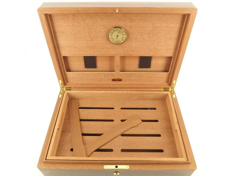 Louis Vuitton Lacquer Wood Desk Cigar Cigarette Humidor Case at 1stDibs