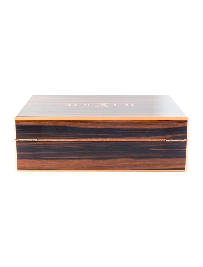 Louis Vuitton Lacquer Wood Desk Men's Cigar Cigarette Humidor Storage ...