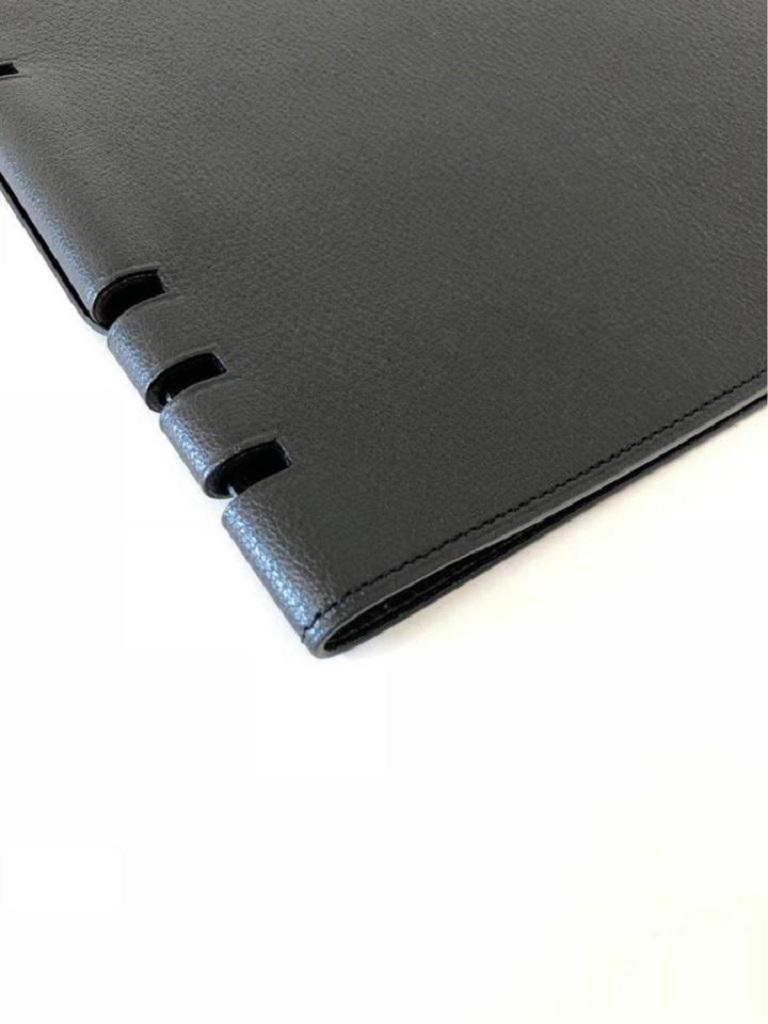 Louis Vuitton Large Black Leather Lady Handbook Cover GM 858119 For ...