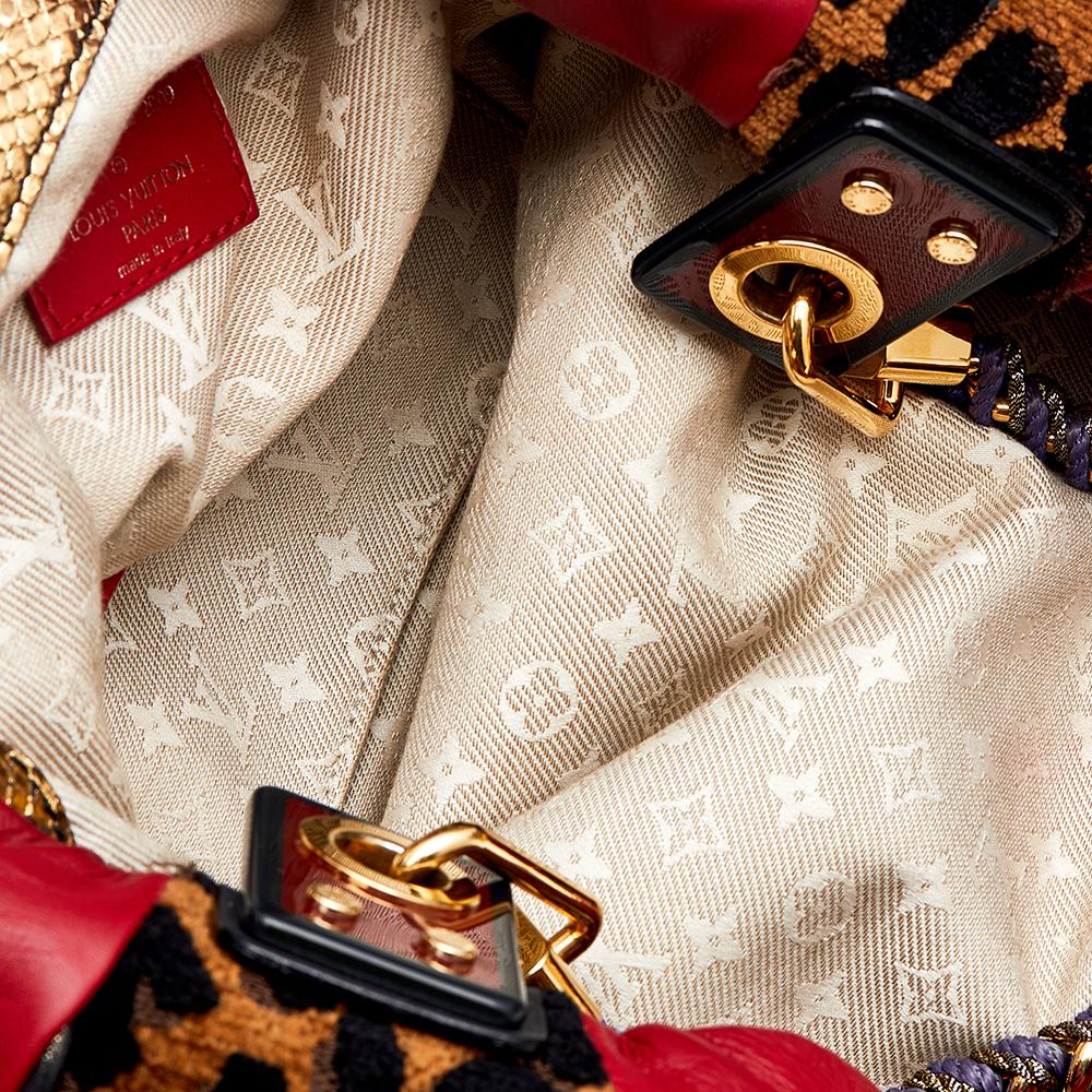 Louis Vuitton Leather And Jacquard Limited Edition Safari Flight Bag at ...