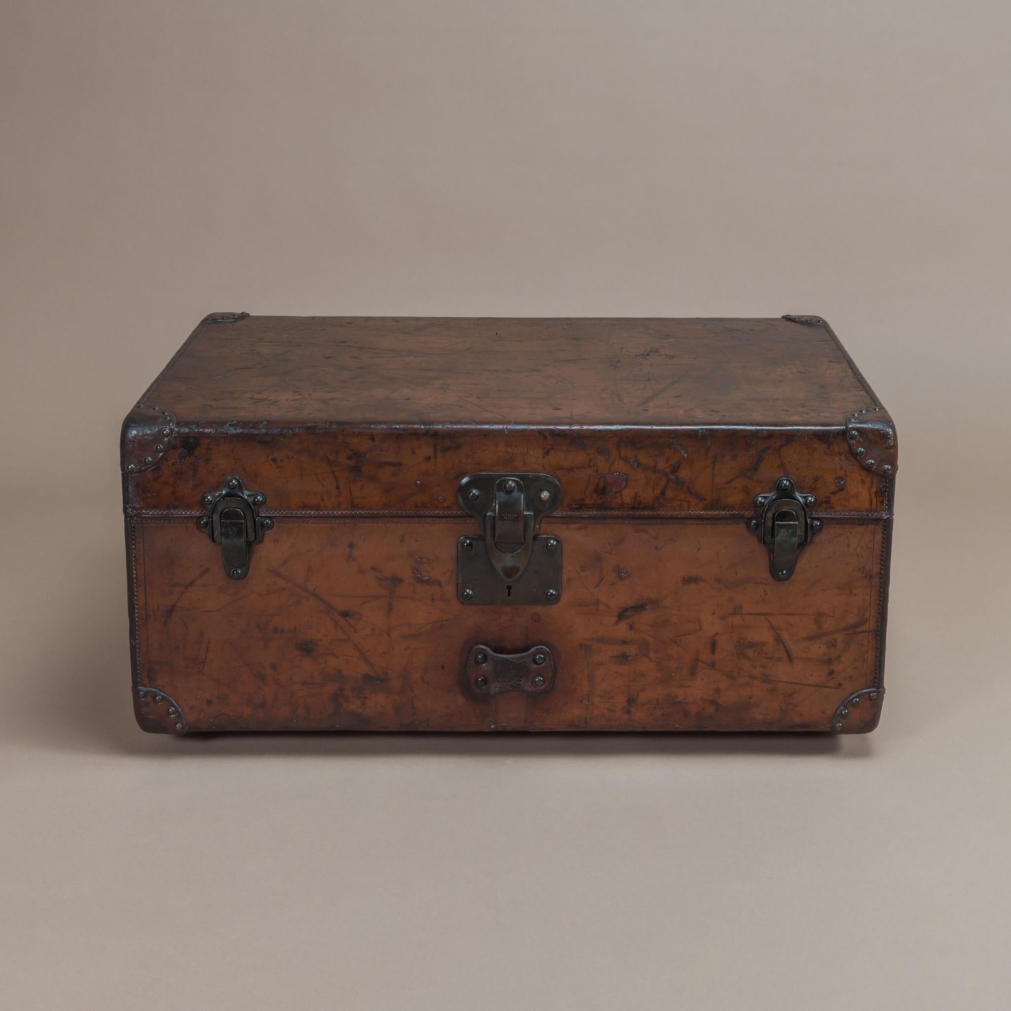 Louis Vuitton Leather Cabin Trunk, circa 1890 at 1stDibs