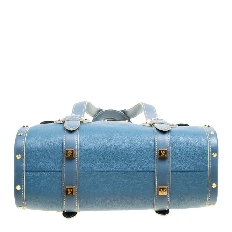 Louis Vuitton Light Blue Suhali Leather L'Epanoui GM bag For Sale at ...