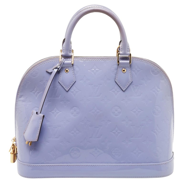 Louis Vuitton Lilac Monogram Vernis Leather Alma PM Bag For Sale at 1stDibs