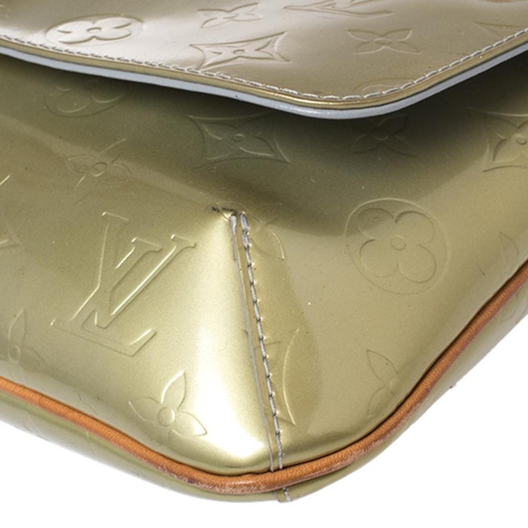 Louis Vuitton Lime Monogram Vernis Thompson Street Bag at 1stDibs