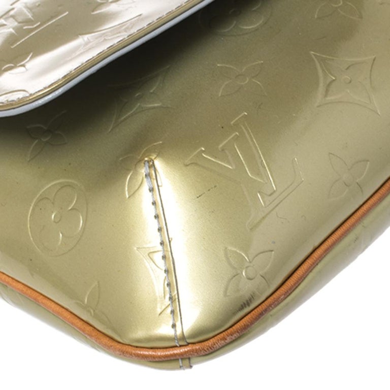 Louis Vuitton Lime Monogram Vernis Thompson Street Bag at 1stDibs