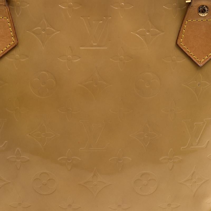 Louis Vuitton Lime Vernis Monogram Houston Tote For Sale at 1stDibs