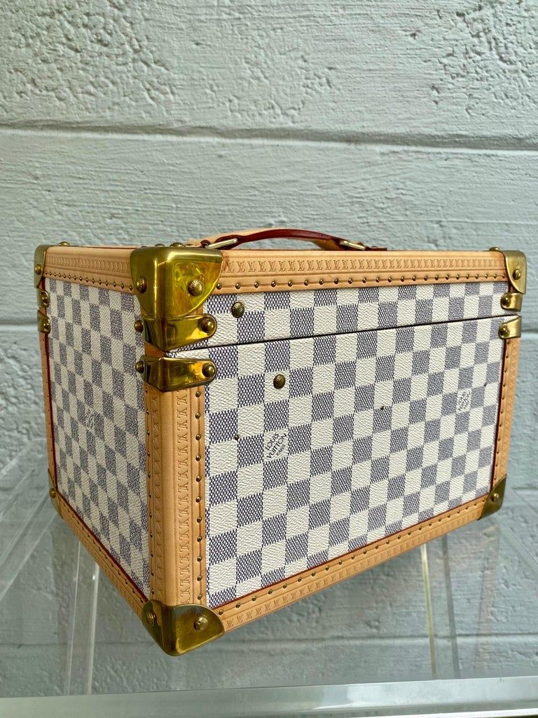 Louis Vuitton Limited Edition Azur Boite Flacons Cosmetic Train Case ...
