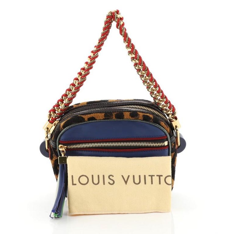 Louis Vuitton Limited Edition Flight Bag Savane Calfskin and Leopard ...