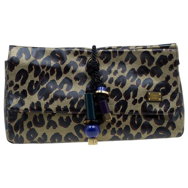 Louis Vuitton Limited Edition Leopard Nocturne African Queen Clutch at ...