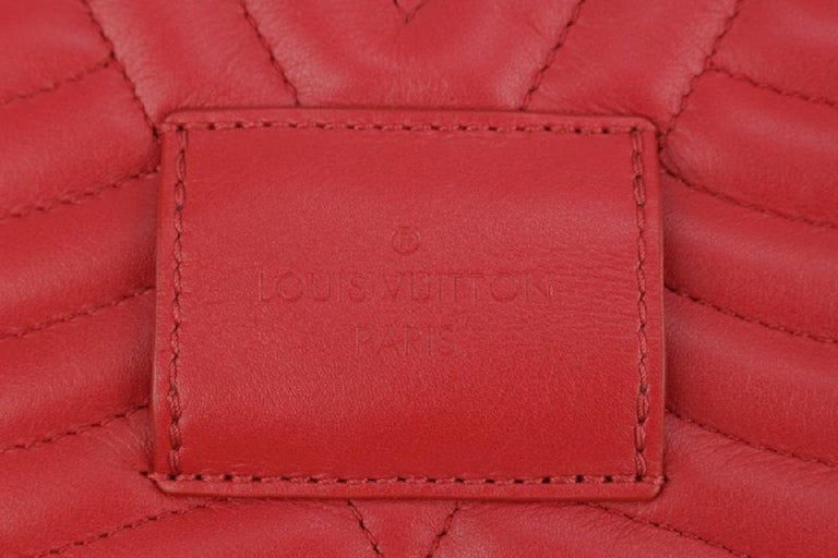 Louis Vuitton Limited Edition Red Quilted Leather New Wave Heart ...