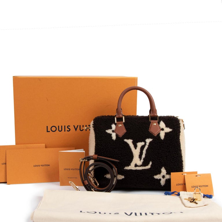 Louis Vuitton Limited Edition Speedy Bandoulière 25 LV Teddy Monogram ...