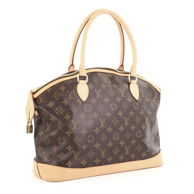 Louis Vuitton Lockit Handbag Monogram Canvas Horizontal at 1stDibs
