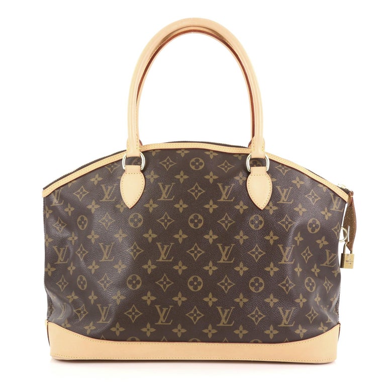 Louis Vuitton Lockit Handbag Monogram Canvas Horizontal at 1stDibs