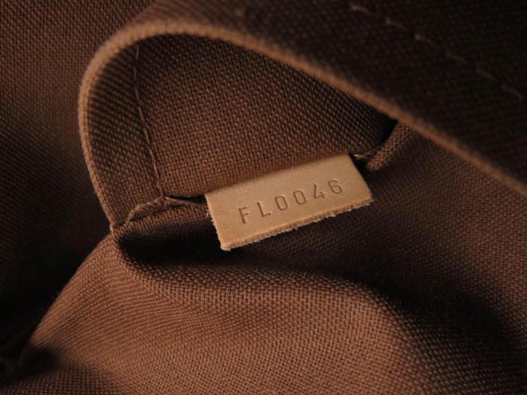 Louis Vuitton Lockit Monogram Pm 868378 Brown Coated Canvas Satchel For Sale at 1stDibs