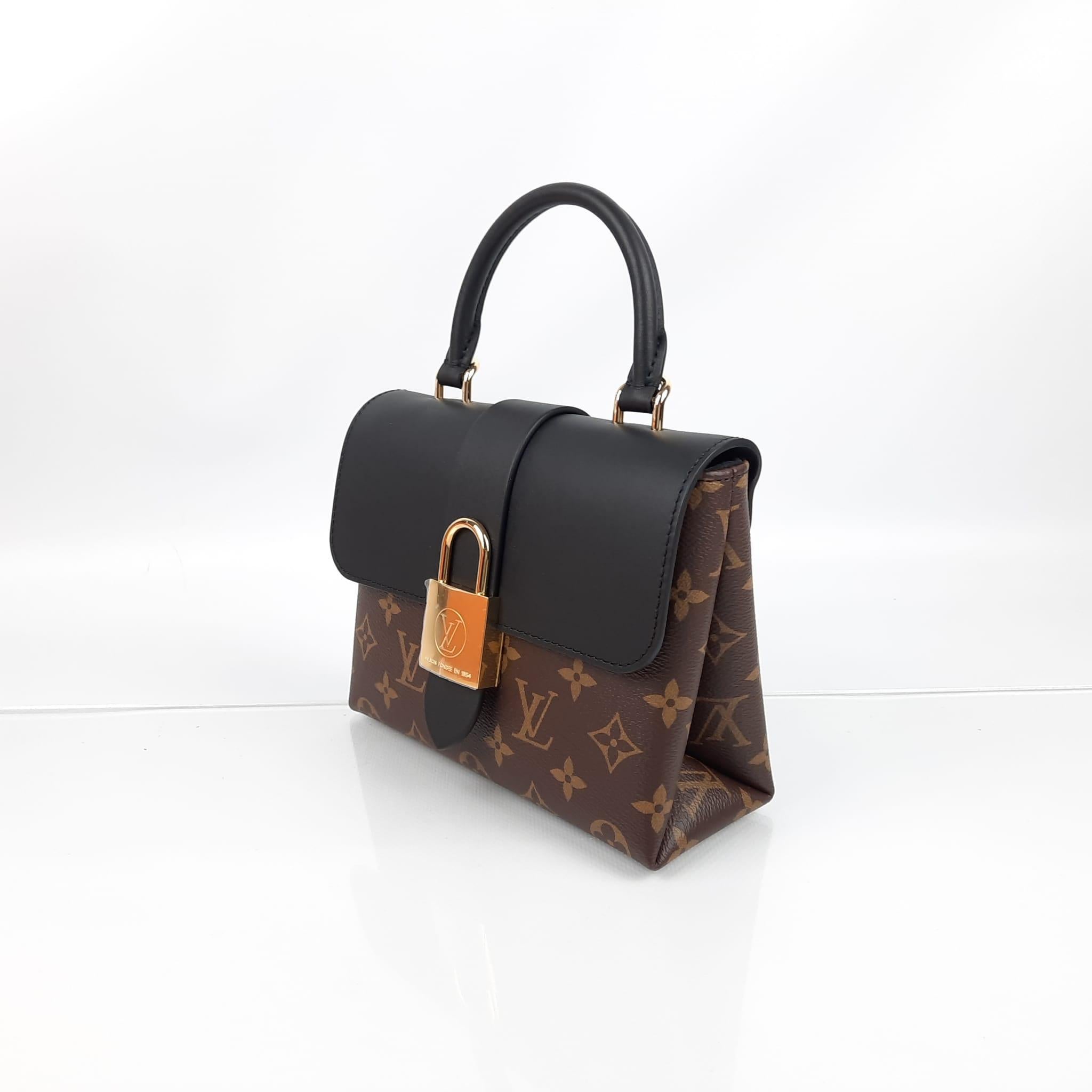 Louis Vuitton Locky BB Bag Black Coated Monogram Canvas And Calfskin ...