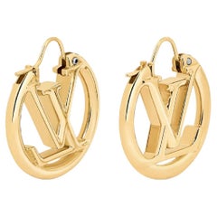 Louis Vuitton Louise hoop GM earrings at 1stDibs | lv hoop earrings ...